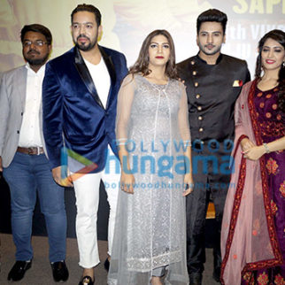 Sapna Choudhary, Vikrant Anand, Zuber K Khan and Anju Jadhav grace the muharat of the film Dosti ...